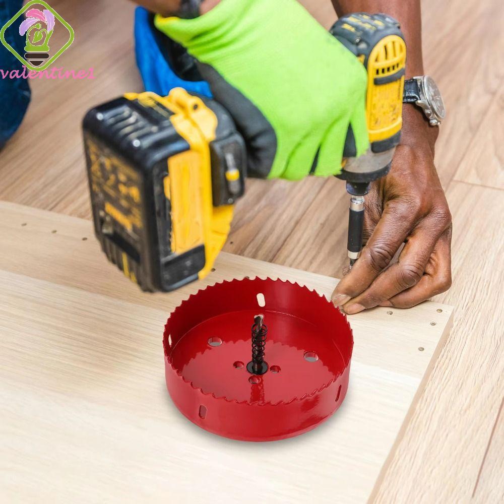 VALENTINE Bi-Metal Hole Saw, HSS Steel Easy Chip Removal HSS Steel Hole ...