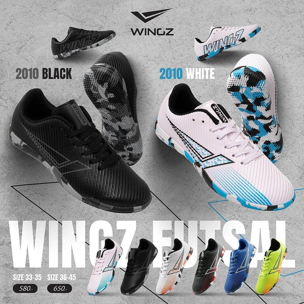 WINGZ รองเท้าฟุตซอล รุ่น WZ 2010 มี 7 สี นำเข้าจากบริษัทโดยตรง | Shopee ...