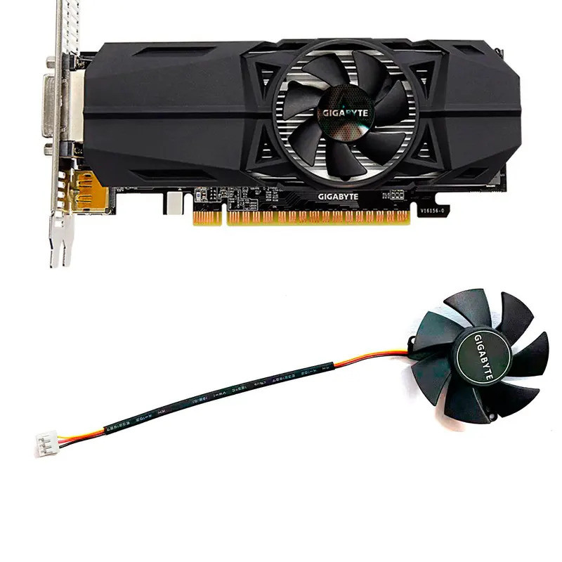 เหมาะสําหรับ Gigabyte GTX 1030 1050Ti OC บาง 750 Ti กราฟิกการ์ดพัดลม ...