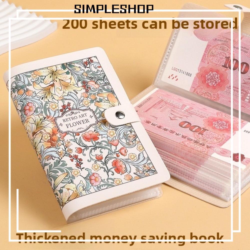 SIMPLESHOP Budget Money Notebook, Save Money Waterproof 100 ซองประหยัด ...