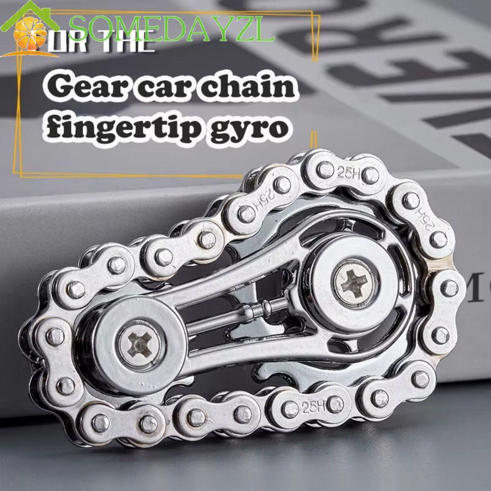 SOMEDAYZL ปลายนิ้ว Gyro Mechanical, Spinning Top Chains เกียร์มือ ...