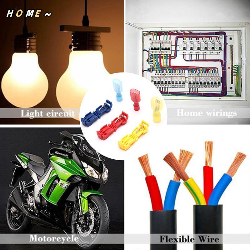 NewHOME 20 ชิ้น T-Tap Splice ขั้วต่อสายไฟฉนวนจอบไฟฟ้า Crimp Terminals ...