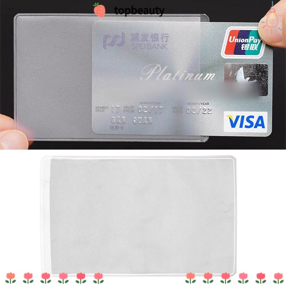 Topbeauty 10 ชิ้น ID Card Holder, Translucent PVC Business Card, Safety ...
