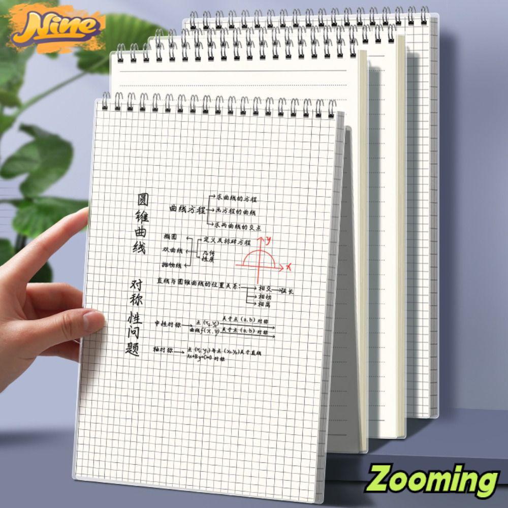 Zooming Coil Notebook, Flip Up A5/B5/A4 สมุดโน๊ตเกลียว,หนากริด/Blank ...