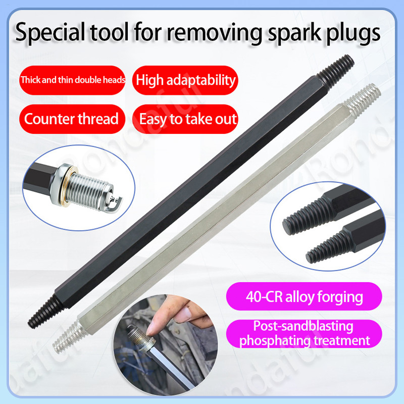 Double-Ended Reverse Thread Broken Spark Plug Remover เครื่องมือ Heavy ...