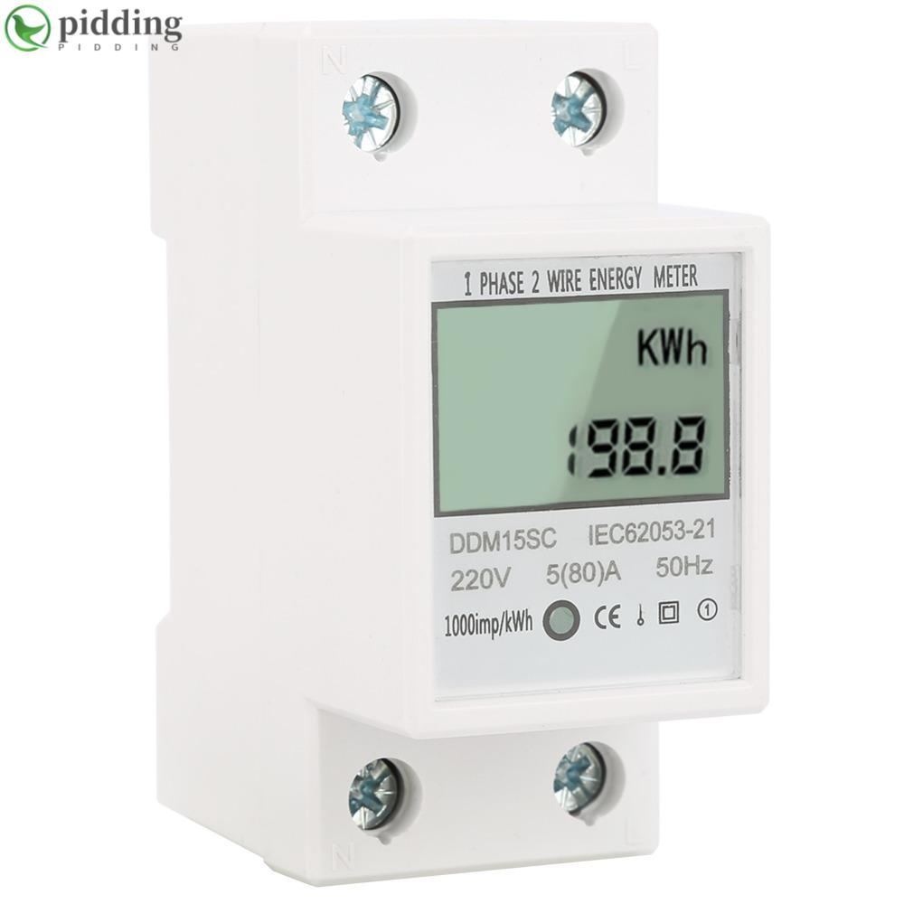 PIDDING เครื่องวัดพลังงาน, DDM15SC 5-80A KWh Meter, Precision Metering ...