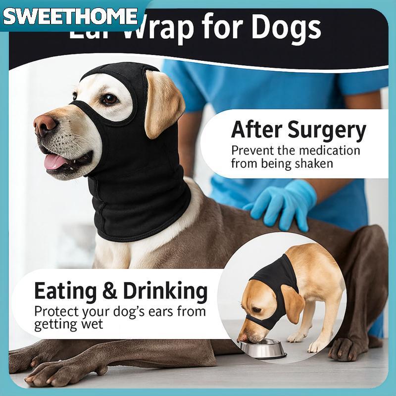 SWEETHOME สัตว์เลี้ยงเส้นรอบวงหัวสุนัข Soothing Head Cover Mask Noise ...