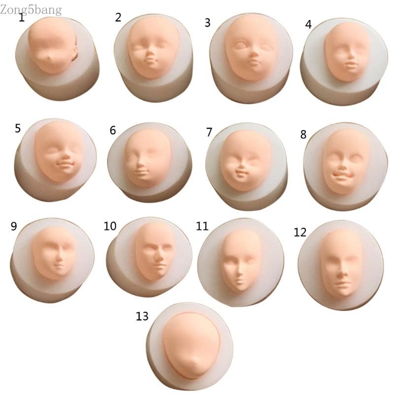 Zong 3D Baby Face Soft Clay แม่พิมพ์ตุ๊กตา Face แม่พิมพ์ซิลิโคน ...
