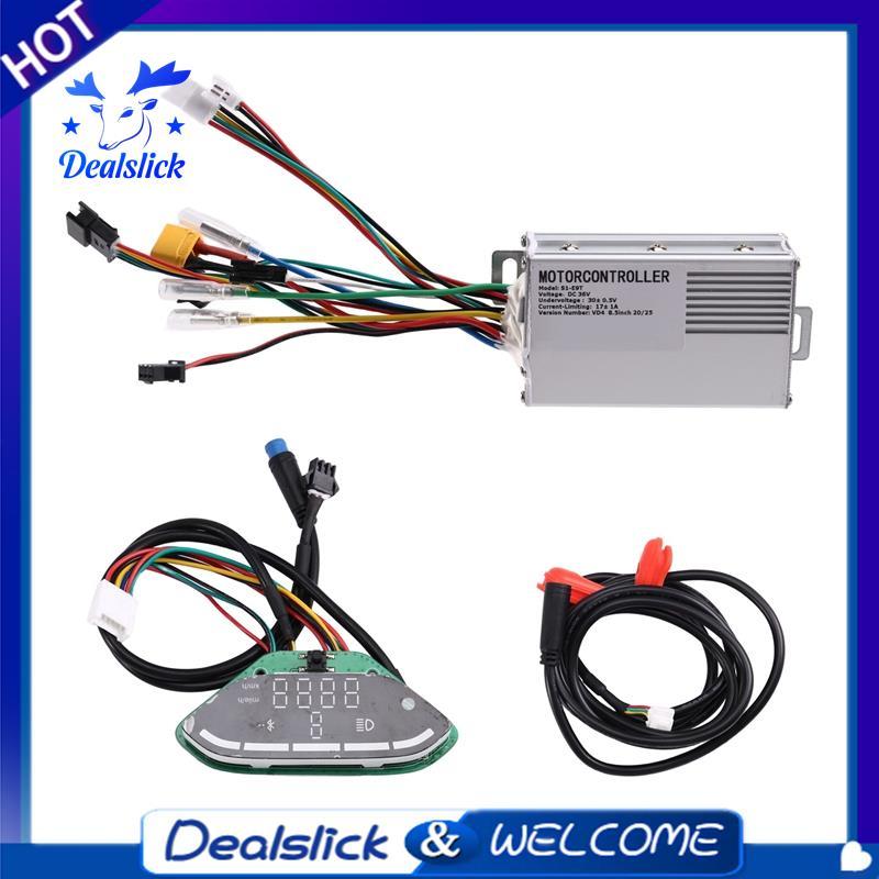 S1-E9T ชุดควบคุมรถสกู๊ตเตอร์ DC 36V พร้อมจอแสดงผลสำหรับ V4EE ขนาด 8.5 ...