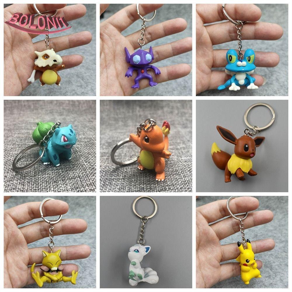 BO Pikachu พวงกุญแจ, Action Figure Bulbasaur Squirtle ตุ๊กตาพวงกุญแจ ...