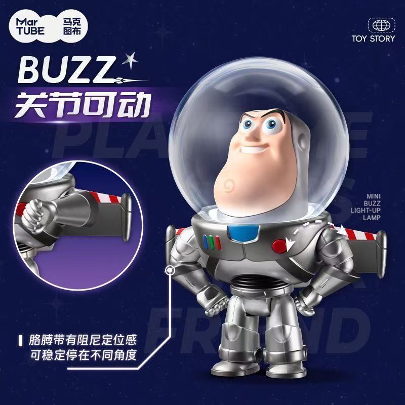 [ของแท้] Disney Series Buzz Lightyear Bubble Head ไฟเล่นอินเทรนด์ ...