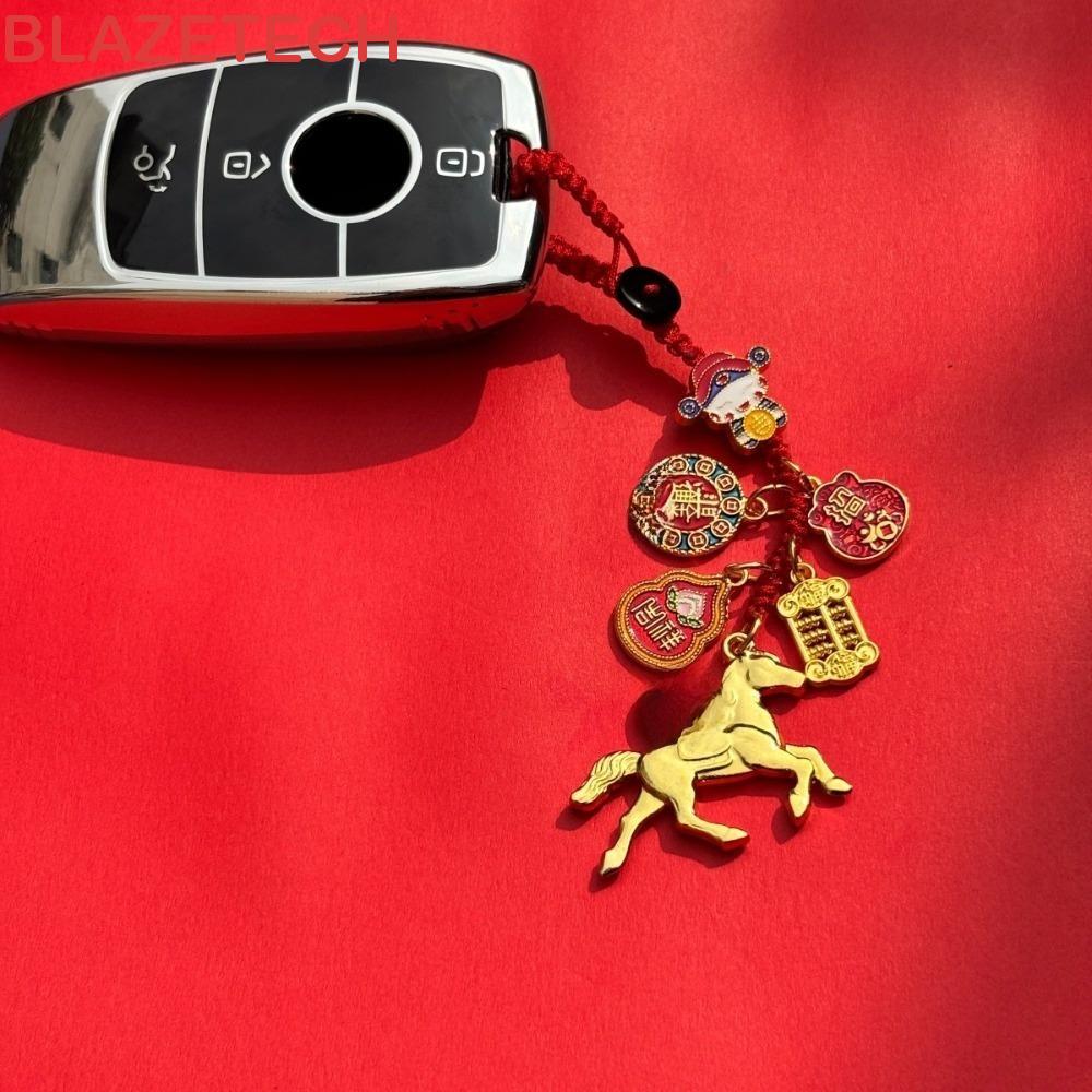 BLAZETECH โซ่โทรศัพท์จีน,ปมจีน Retro ทอมือ Plutus Lucky พวงกุญแจ, อเนก ...