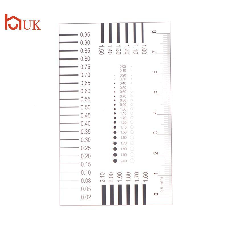 UK วัด Pass Badge Gauge Stain Card Point Gauge Wire Gauge โปร่งใสไม้ ...