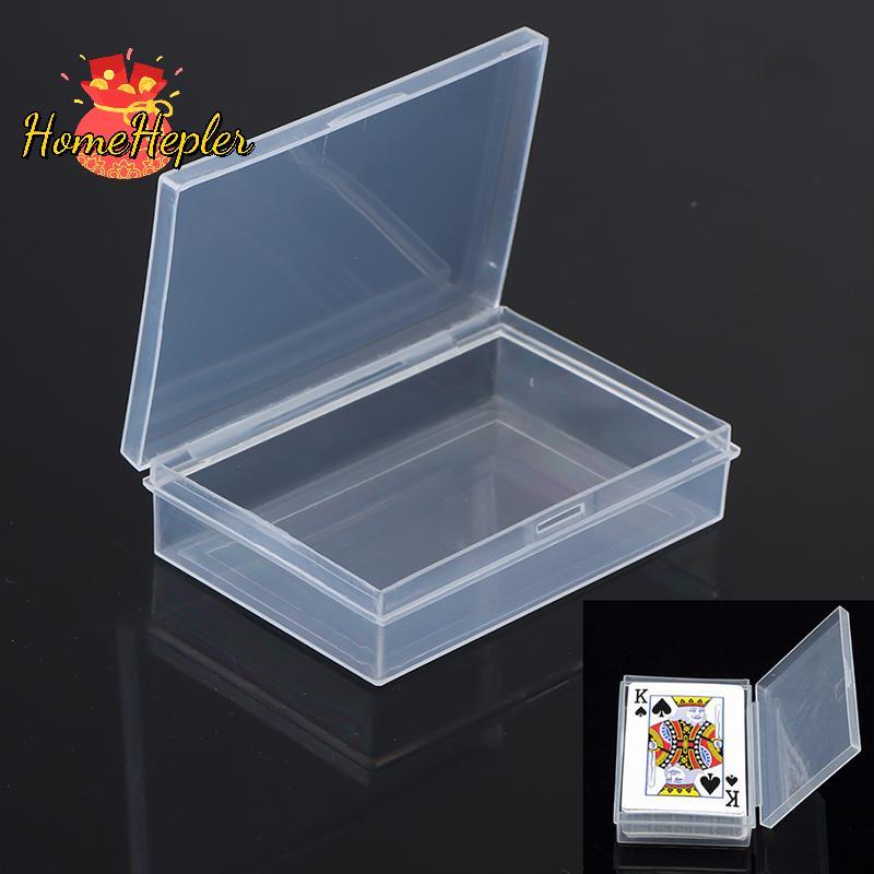 HomeHepler กล่องพลาสติกเล่นไพ่คอนเทนเนอร์ PP Storage Case Paing Poker ...