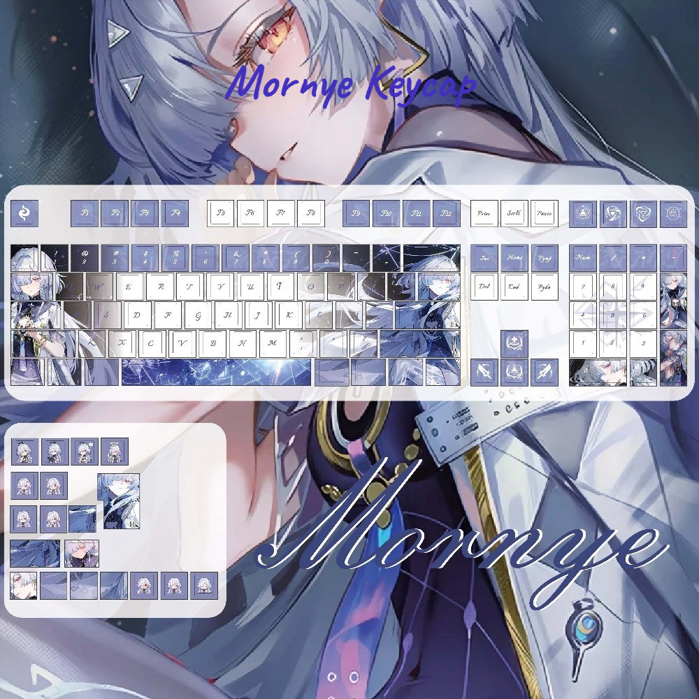 Wuthering Waves Keycaps โปรไฟล์เชอร์รี่ 120 คีย์ PBT อะนิเมะ Wooting ...