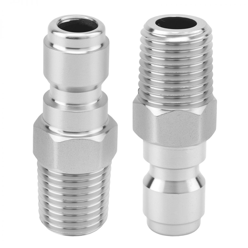 2 ชิ้น 1/4 นิ้ว Quick Connect Plug เครื่องซักผ้าความดัน Couplers, 304 ...