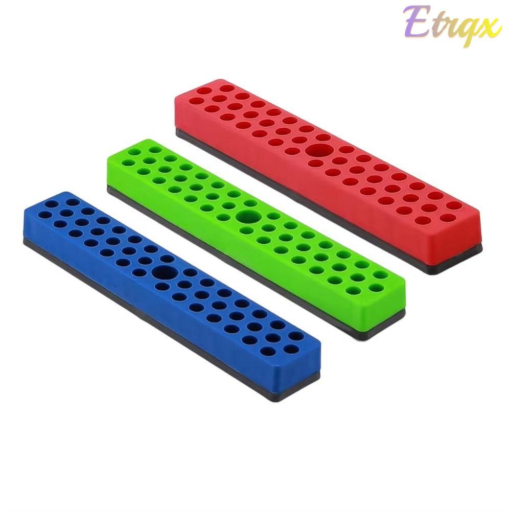 ETRQX Magnetic Hex Bit Holder Organizer,พลาสติกสีทึบ + ไขควงแม่เหล็ก ...
