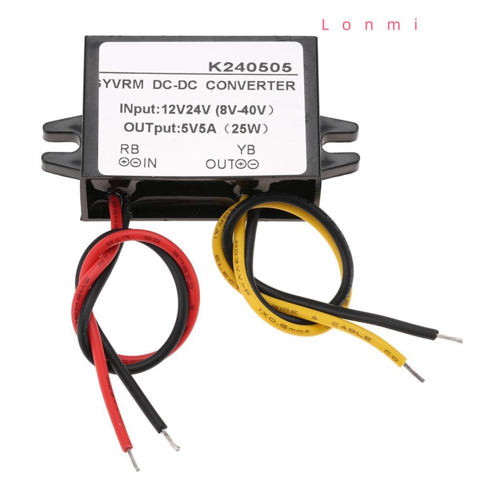LONMI DC Converter, 25W 12V/24V ถึง 5V Step Down Converter, Stable ...