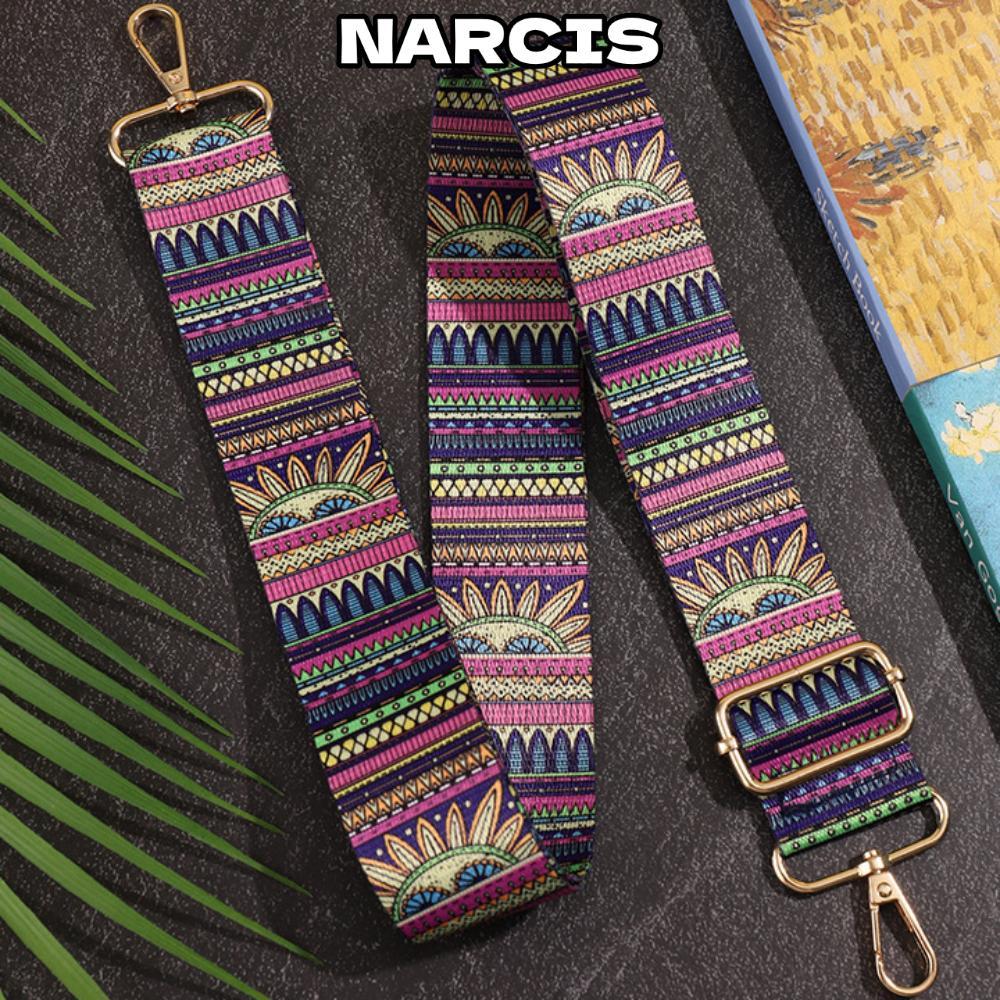 สายคล้องไหล่ Narci ทำจากไนลอนพิมพ์ น้ำหนักเบาและคงทน สวมได้หลายแบบ ...
