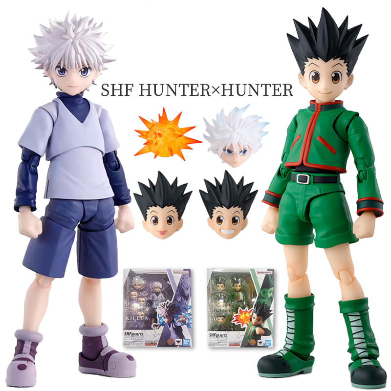 SHFiguarts Hunter X Hunter Movable Joint ของเล่น SHF Killua Zoldyck GON ...