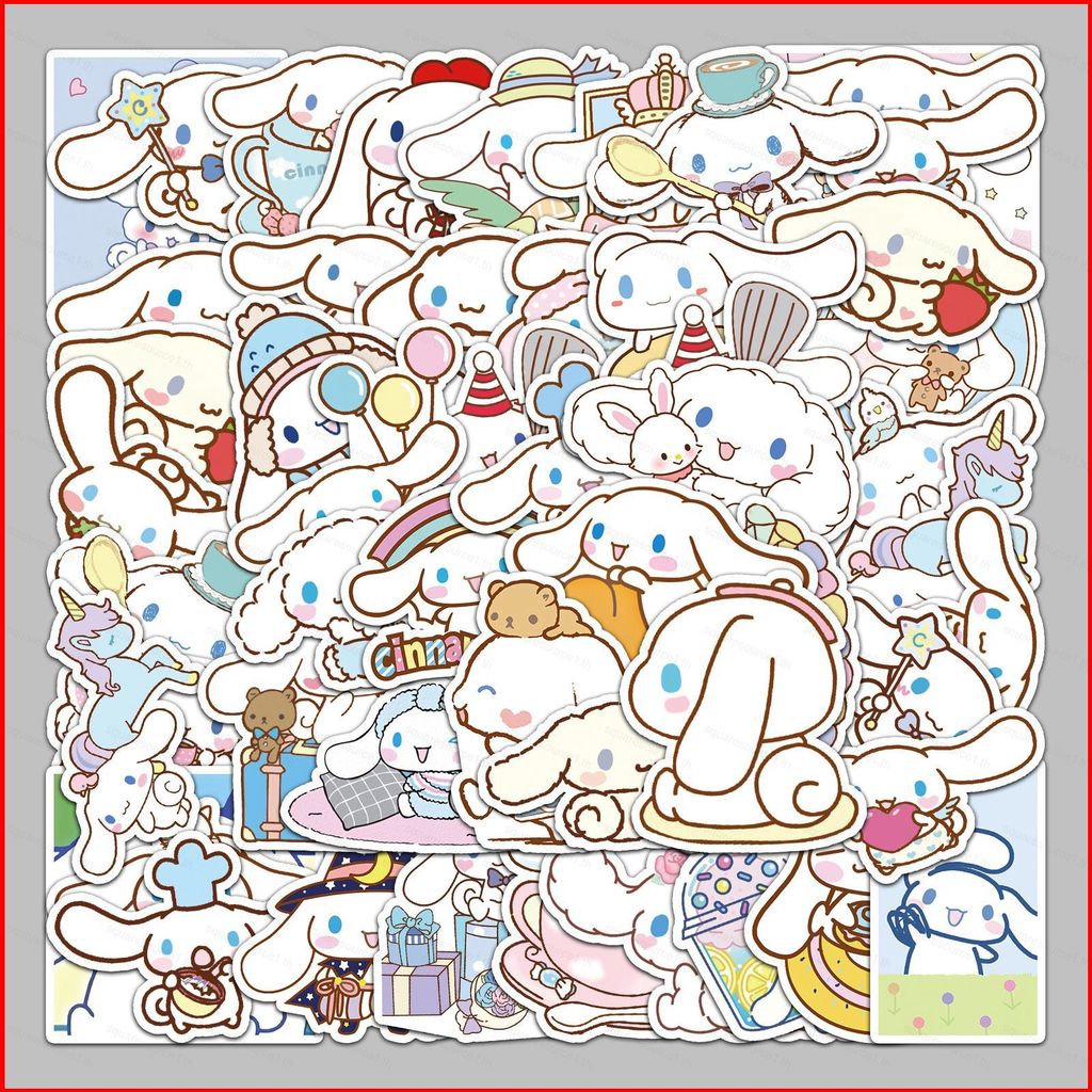 SQ1 50 ชิ้น/เซ็ต Sanrio Cinnamon graffiti สติกเกอร์กระเป๋าเดินทางรถ ...
