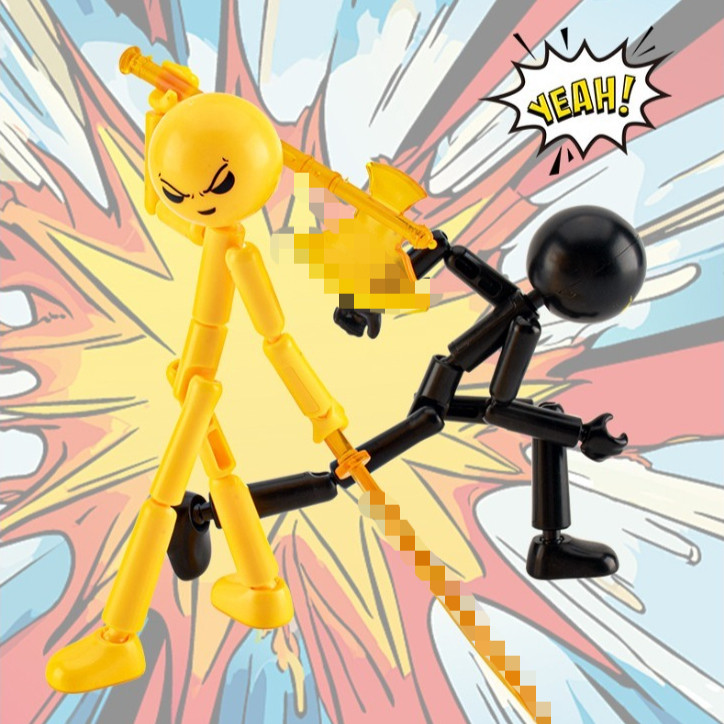 Crazy Matchstick Man Action Figure Robot 13 Stickman Joint เคลื่อนย้าย ...
