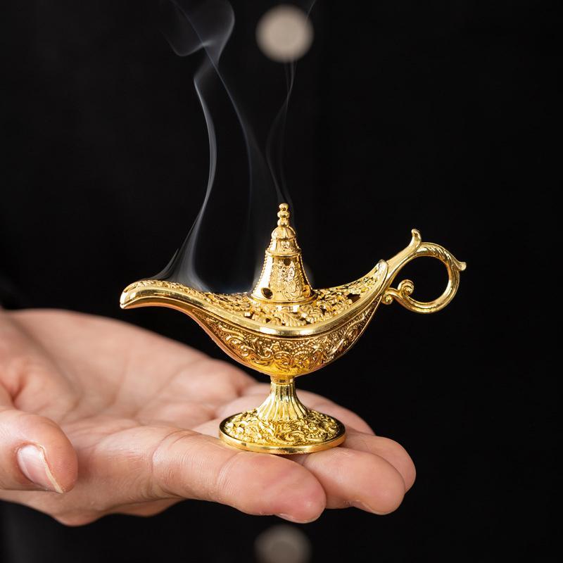 Form & Art Hollow Legend Aladdin Magic Genie โคมไฟธูป Burners Retro ...