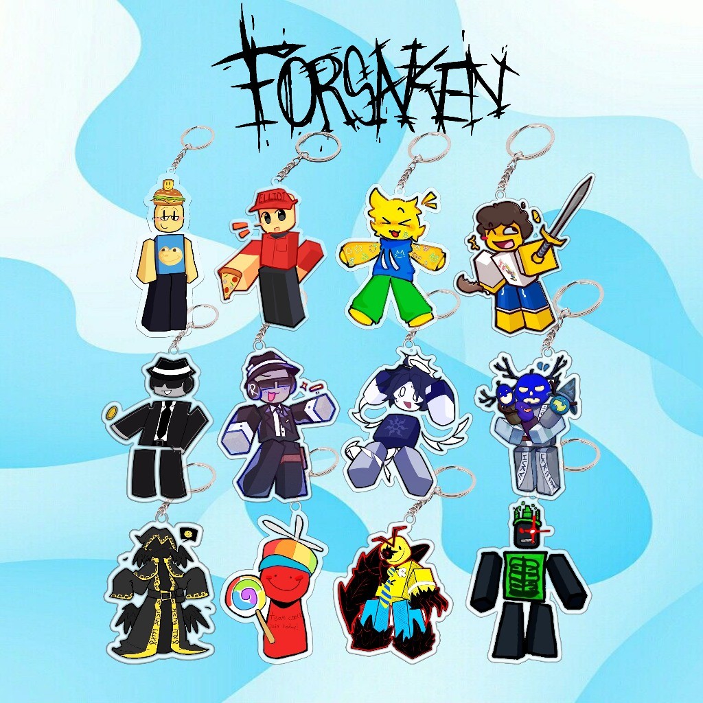 ROBLOX FORSAKEN SURVIVOR & KILLER CHARACTER KEYCHAIN ROBLOX GANCI ...
