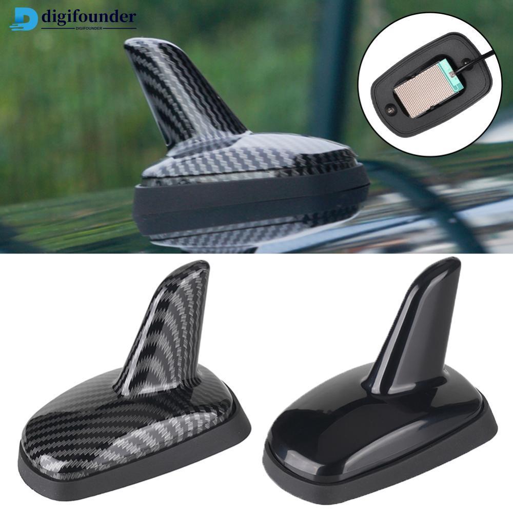 DIGIFOUNDER คาร์บอนไฟเบอร์รูปแบบหลังคารถ Shark Fin Antenna เสาอากาศ ...