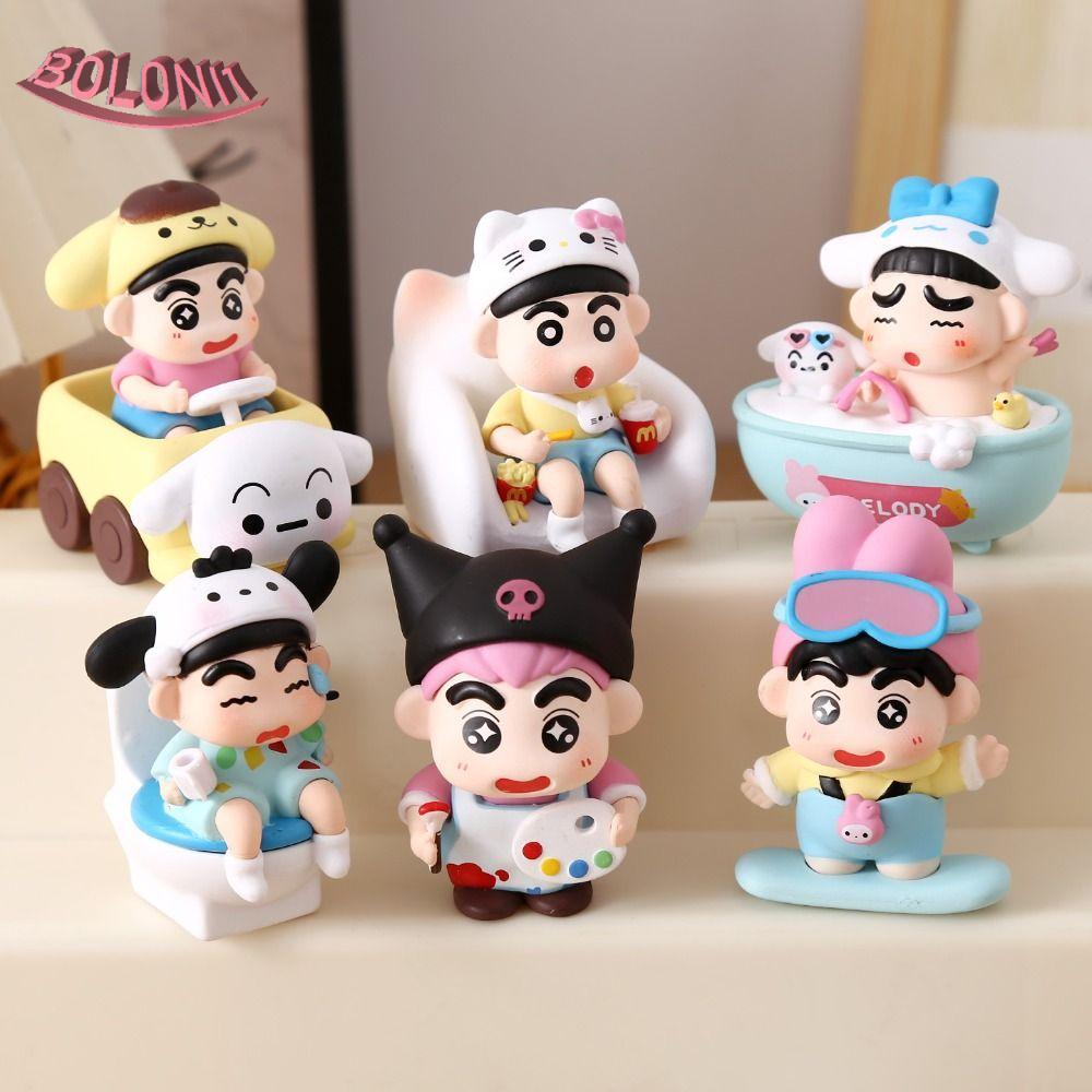 BO Shin-Chan อะนิเมะFigurine, PVC ตุ๊กตาอะนิเมะ Crayon Shin Chan ตุ๊กตา ...