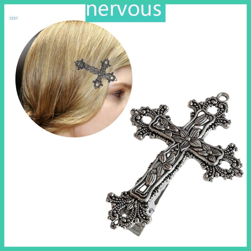 NERV Gothic Cross Shape Hairpin สำหรับเด็กวัยรุ่นผู้หญิง ใช้งานได้กับ ...