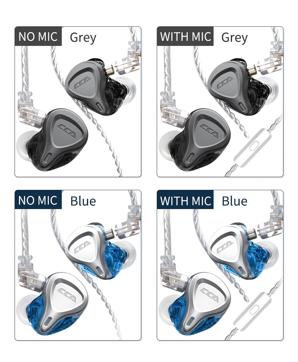 Cca CSN 1BA+1DD ชุดหูฟังอินเอียร์ ไฮบริด ลดเสียงรบกวน KZ ZSNPRO ZST ZSX ...