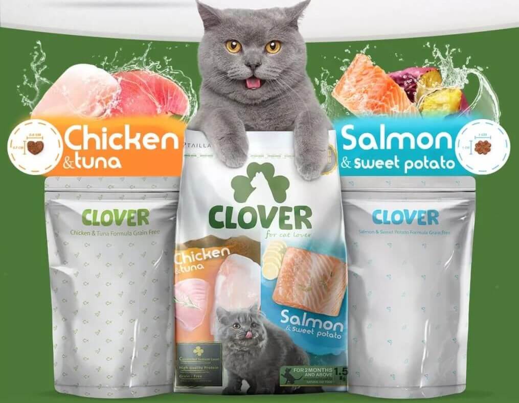 Clover (10 kg) อาหารแมว holistic grain-free ตัวแน่น ถนอมไต (โซเดียมต่ำ ...