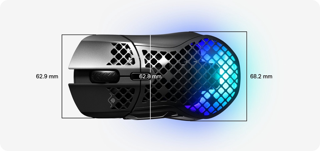 SteelSeries เมาส์เกมมิ่ง RGB รุ่น Aerox 5 Wireless Gaming Mouse ...