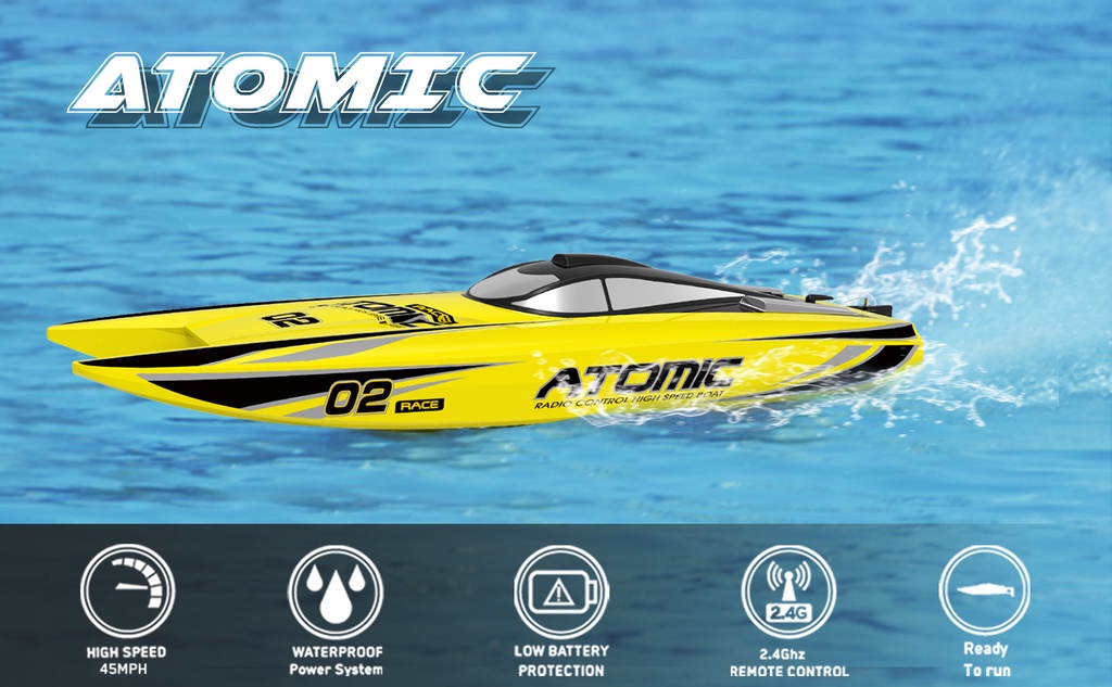 VOLANTEXRC RC Boat Atomic 792-4 PNP/RTR 2.4GHz radio system 64kmh ...