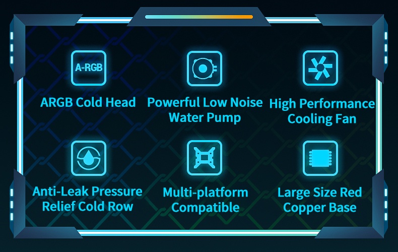 Deepcool LE700 WH 360 ซีพียู Aio Liquid Cooler สีขาวดำ ARGB หม้อน้ำ ...