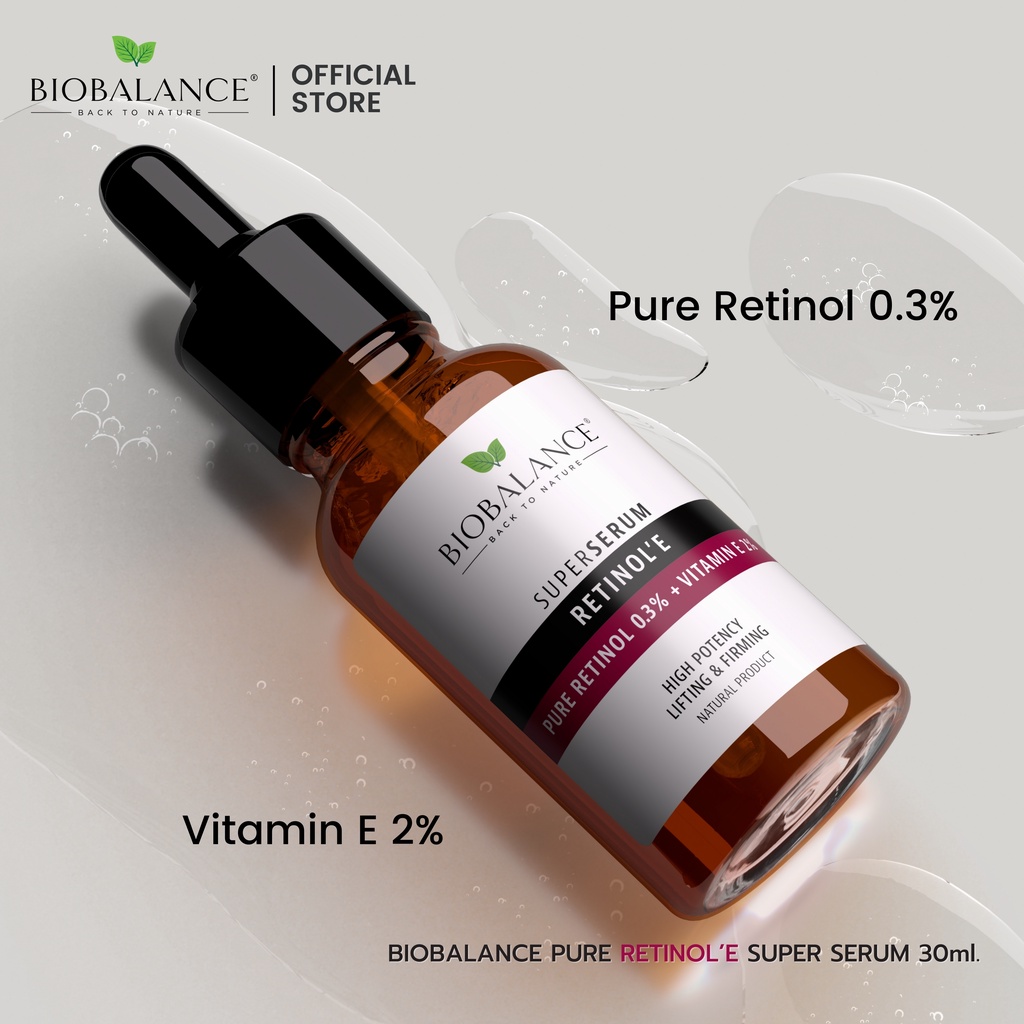 BIOBALANCE RETINOL’E PURE RETINOL 0.3% + VITAMIN E 2% SUPER SERUM 30ML ...