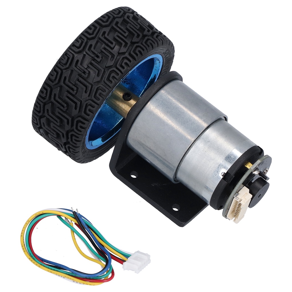 December305 Encoder Motor Set Kit 6mm Shaft with Mounting Bracket for ...