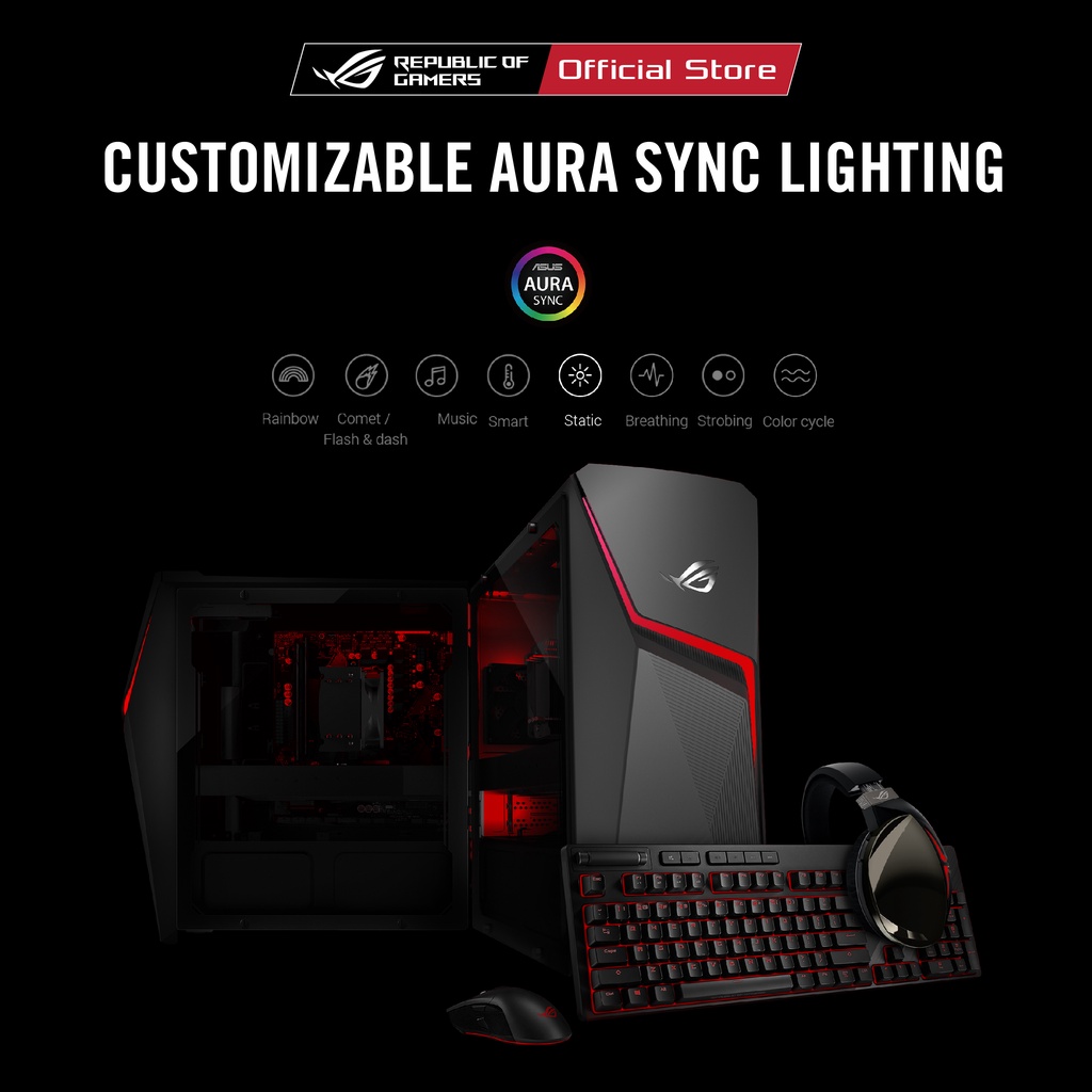 ASUS ROG Strix G10DK, desktop, Ryzen 7 5800X, 16 GB Memory, NVIDIA ...