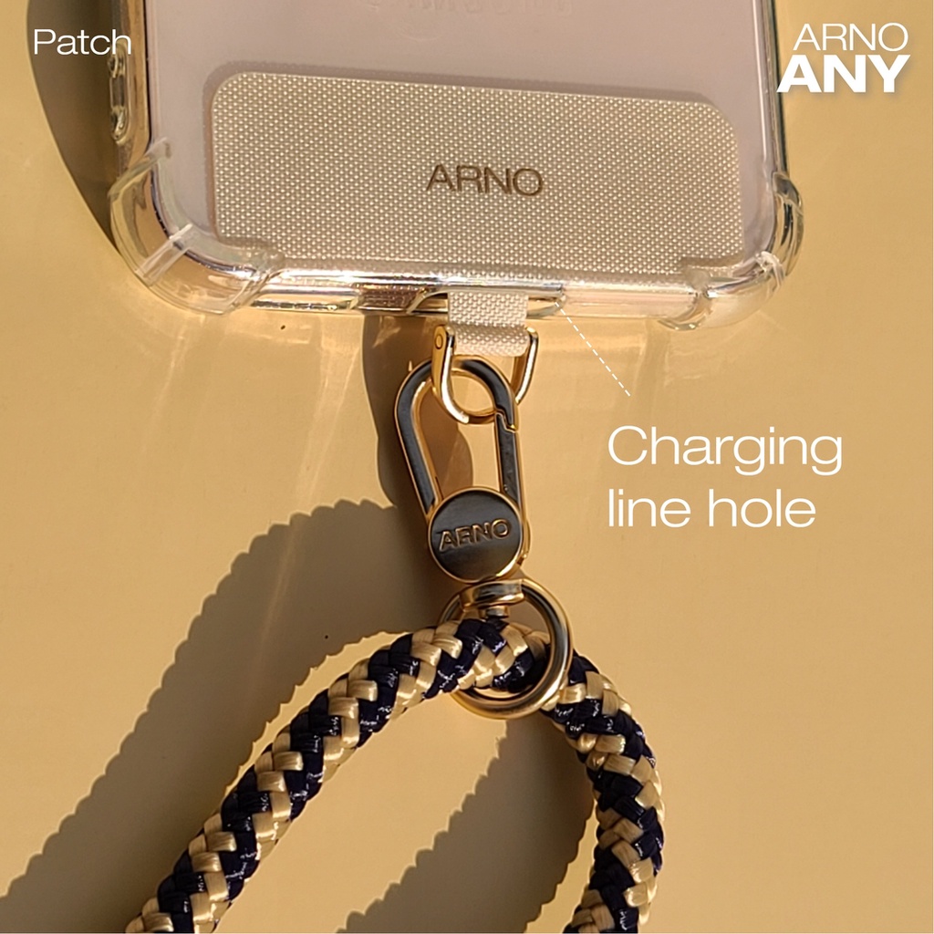ARNO Phone Strap 'ANY +Strap' (Patch + Carabiner +Strap / 25 Types ) | Shopee Thailand