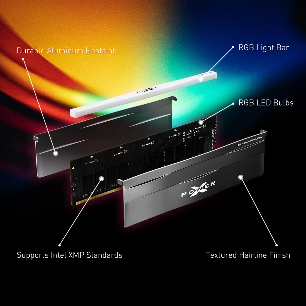 Silicon Power RGB Gaming RAM PC DDR4 เกมมิ่งแรม รุ่น XPOWER Zenith RGB ...