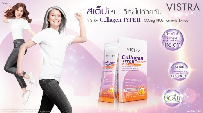 VISTRA COLLAGEN TYPE II 1000 MG PLUS TURMERIC EXTRACT 10 G. 10 PC (1 ...