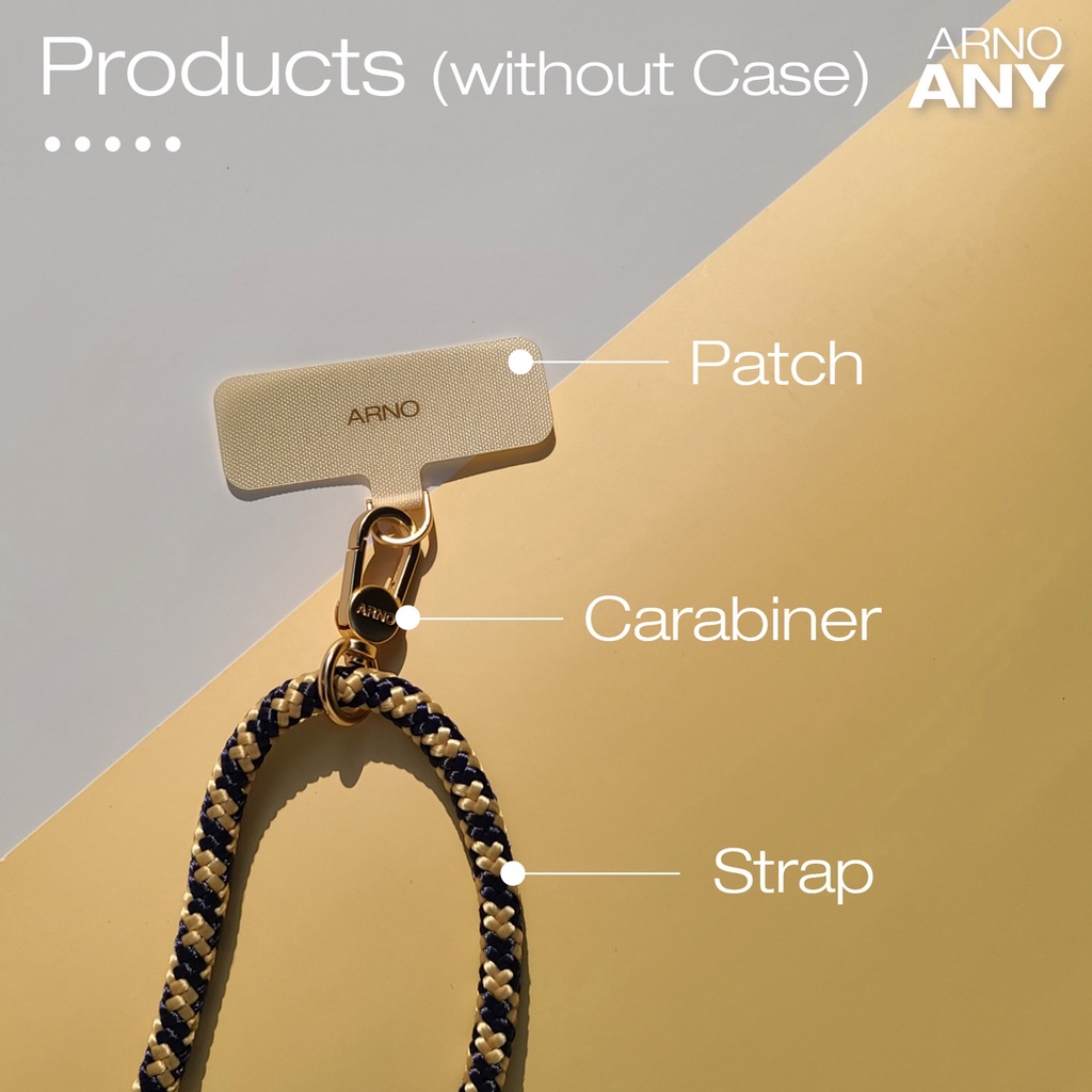 ARNO Phone Strap 'ANY +Strap' (Patch + Carabiner +Strap / 25 Types ) | Shopee Thailand