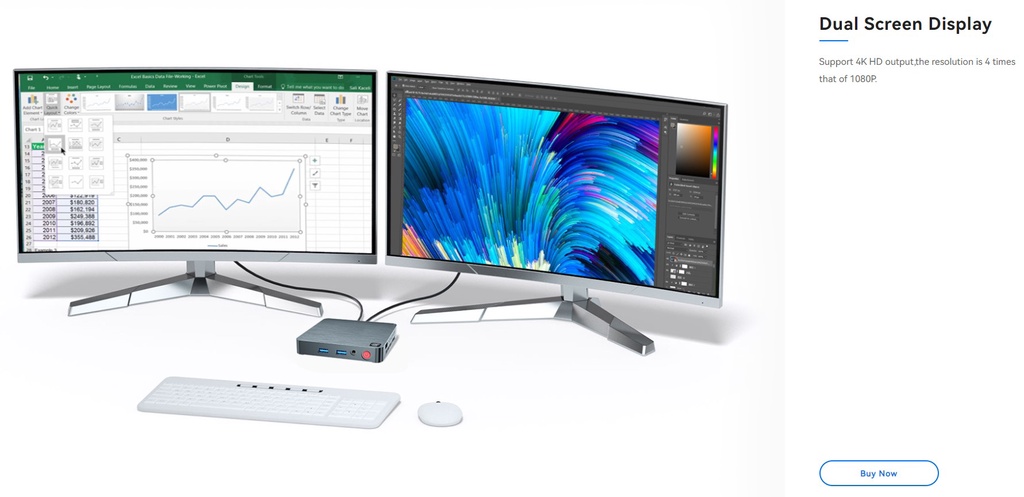 [Official ศูนย์ไทย]Beelink T4 PRO รุ่นใหม่ ปี 2022 Mini pc office ประหยัดไฟ + Ram4GB + Rom 64GB ...