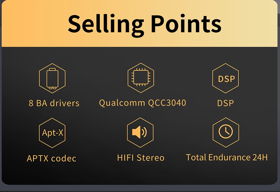 Kz SA08 Pro TWS True หูฟังบลูทูธไร้สาย v5.2 8BA ตัดเสียงรบกวน สําหรับ ...