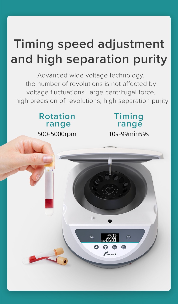 JOANLAB เลือด Prp เครื่องCentrifugeพลาสม่าทางการแพทย์ Centrifuge Lab 4000/5000rpm 5/10/15ml ...