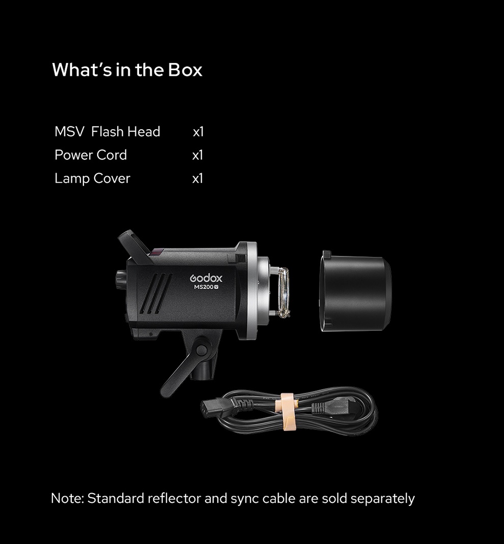 Godox MS200V / MS300V ไฟสตูดิโอ MSV Series Compact Studio Flash Built-in Godox 2.4G ระบบไร้สาย X ...