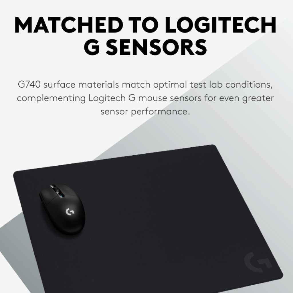 Logitech G740 Large Thick Cloth Gaming Mouse Pad เมาส์แพดเกมมิ่งแบบผ้าหนาขนาดใหญ่ เหมาะสำหรับ ...