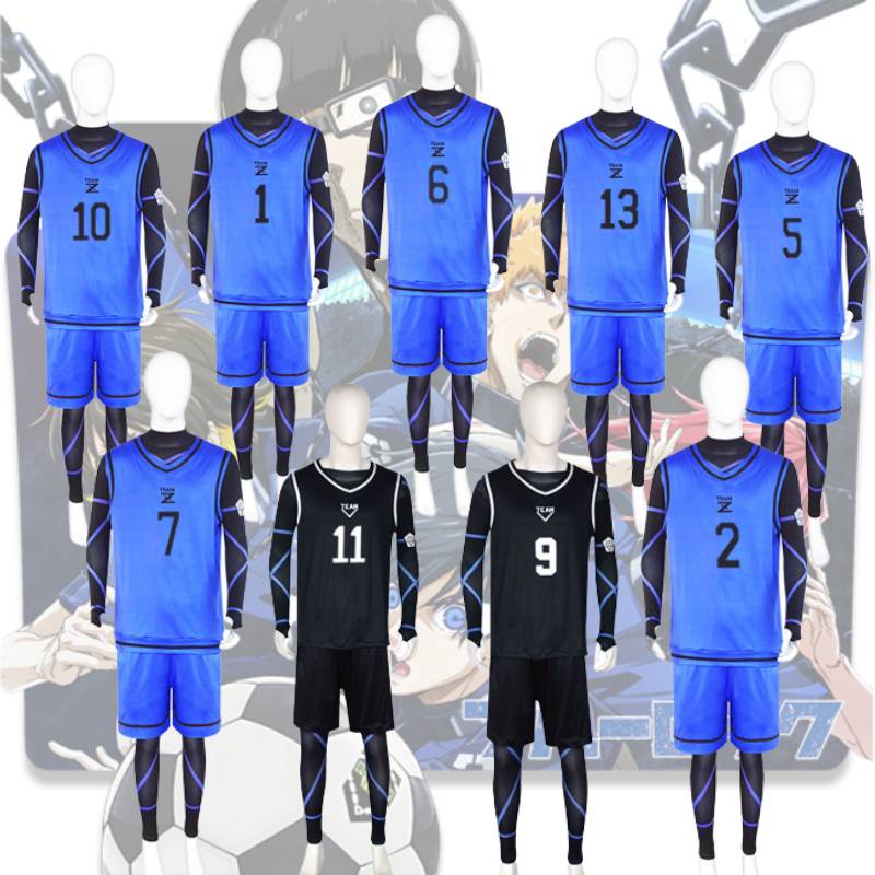 Adult Anime Blue Lock Cosplay Costume Isagi Yoichi Chigiri Bachira ...