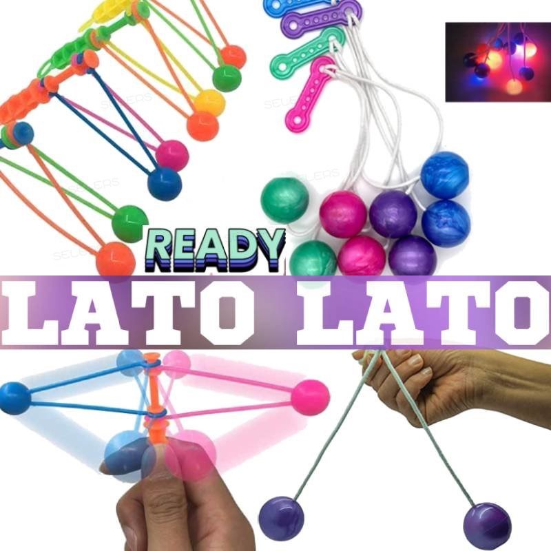 Old School Toy Lato Lato Viral Toys Glow In The Dark LED Old School Toy ...